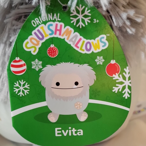 Squishmallows | Toys | Nwt 78 Evita The Bigfoot Snowflake Squishmallow ...